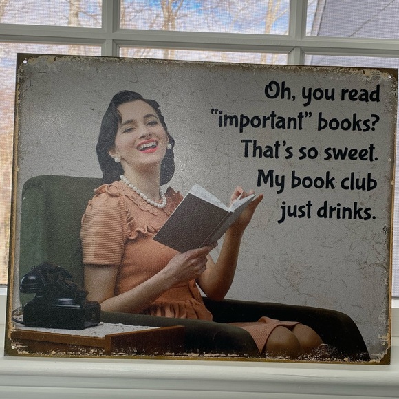 Wall Decor | Book Club Sign | Poshmark